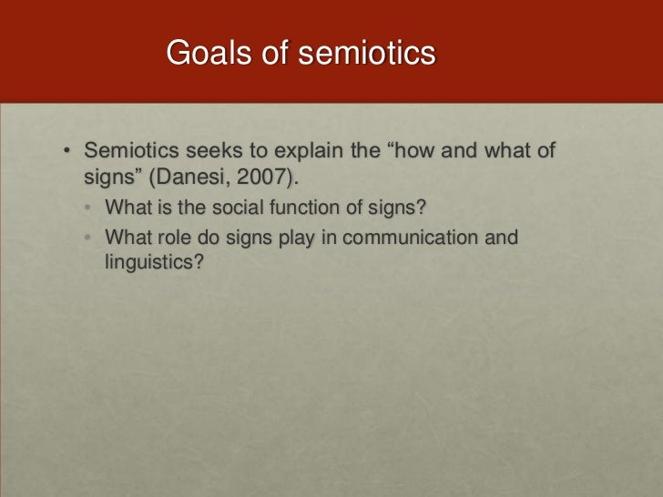 Semiotics Definition