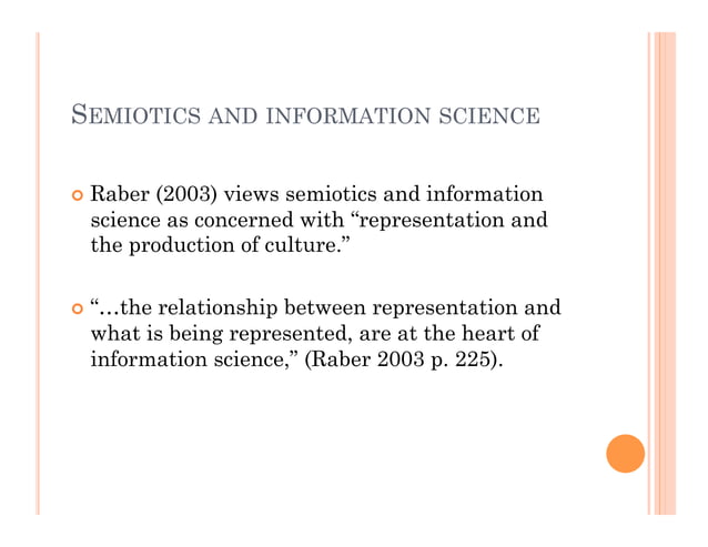 Semiotics and Information Science | PPT
