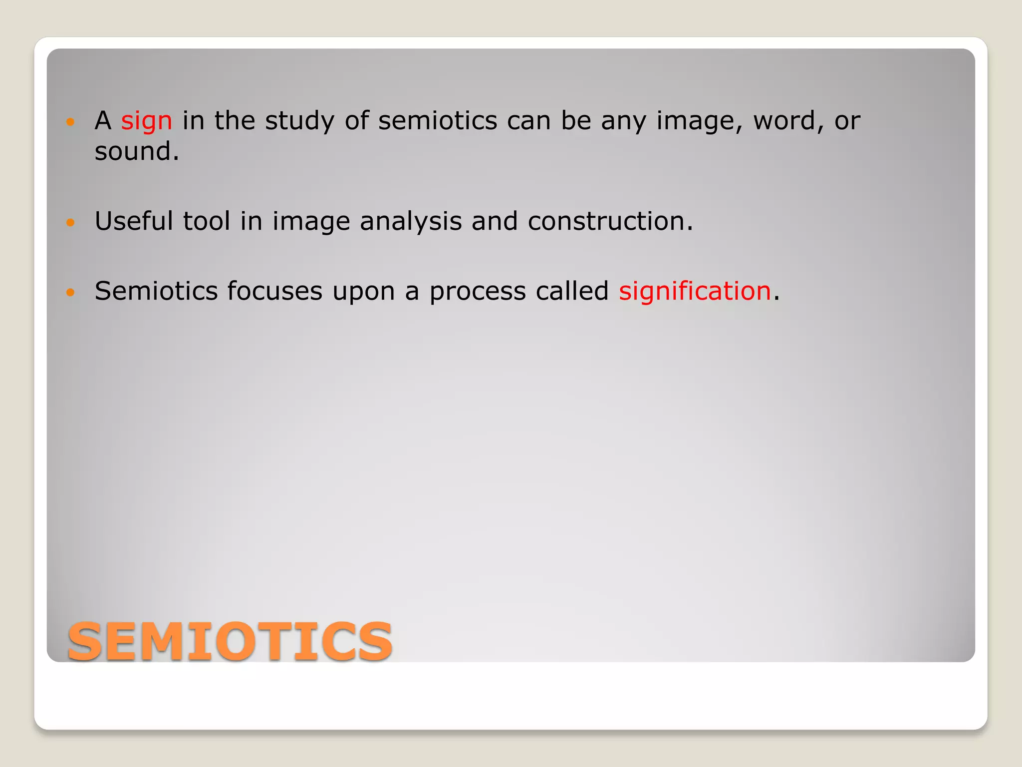Semiotics | PPT