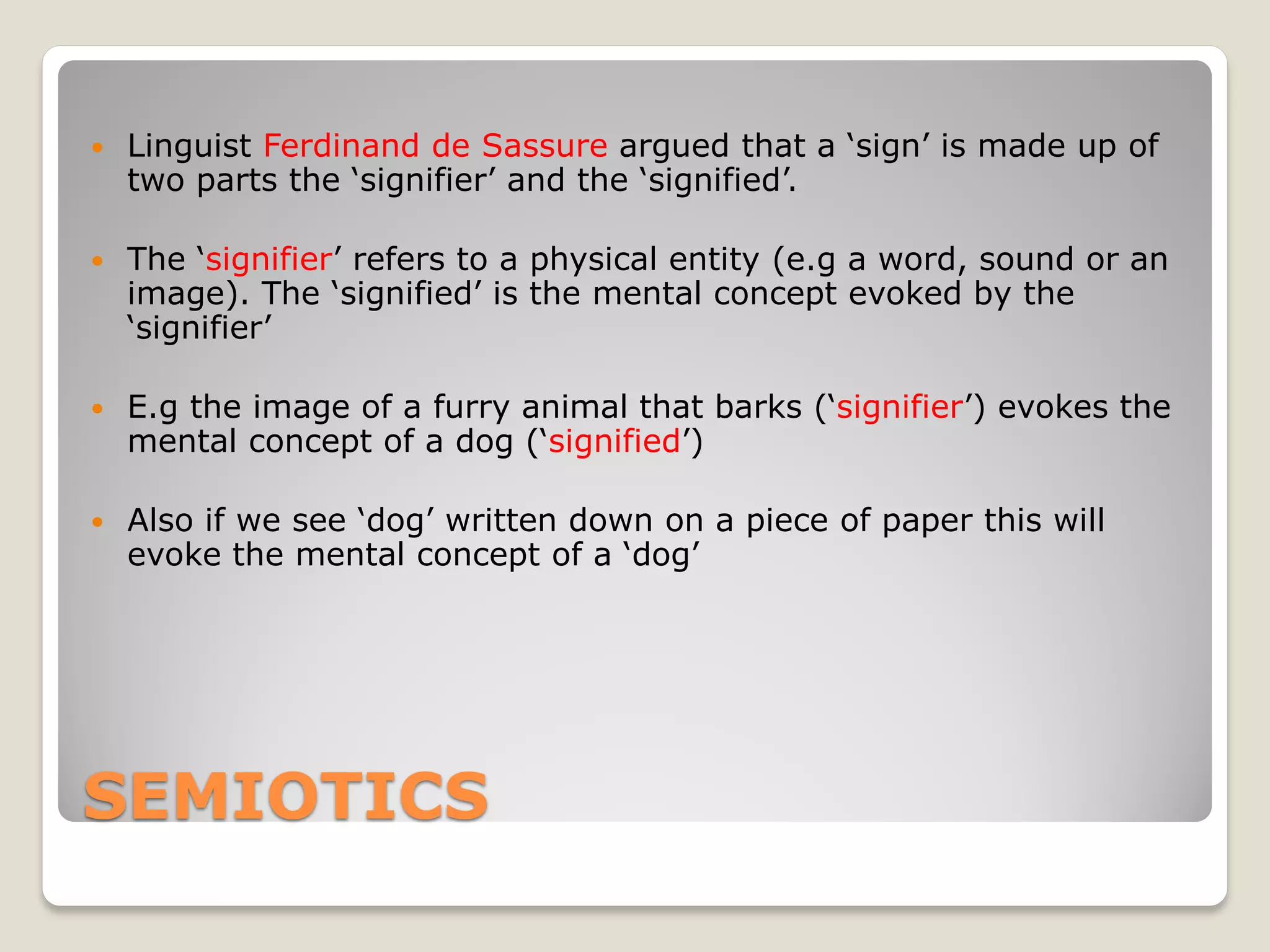 Semiotics | PPT