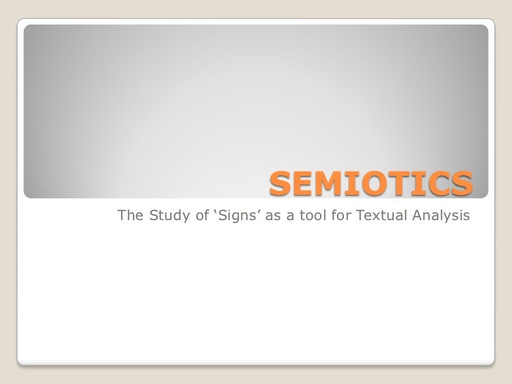 Semiotics Examples
