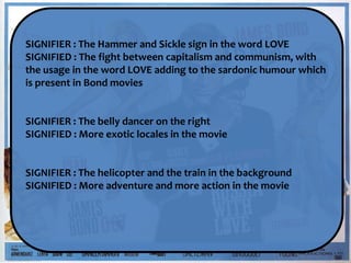 Semiotics In James Bond Movie Posters | PPTX