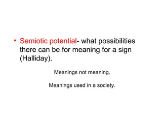Semiotics lecture 1 | PPT