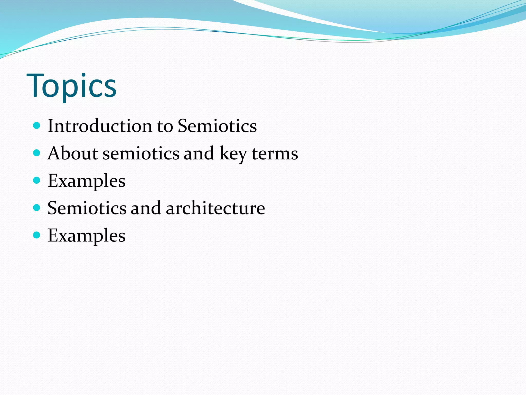 Semiotics of architecture | PPTX