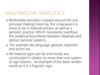Semiotics powerpoint by annabelle parish | PPTX