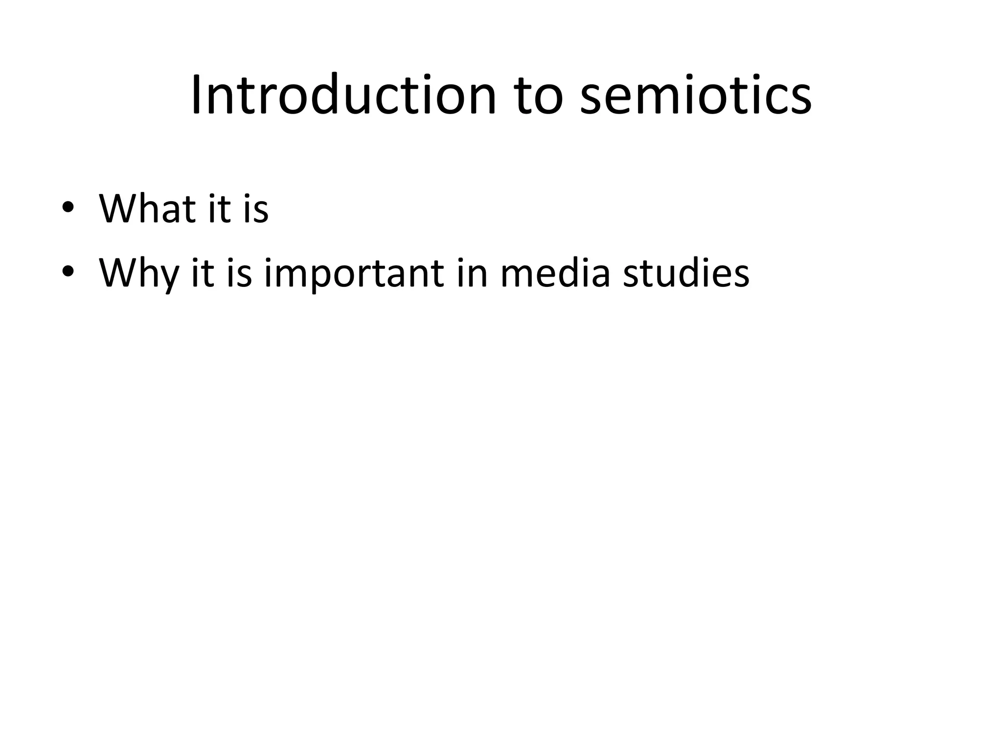 Semiotics ppt task | PPTX