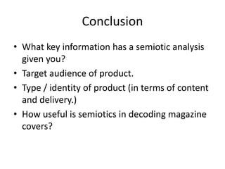 Semiotics ppt task | PPT