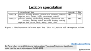 Lexicon Mining for Semiotic Squares: Exploding Binary Classification | PPTX