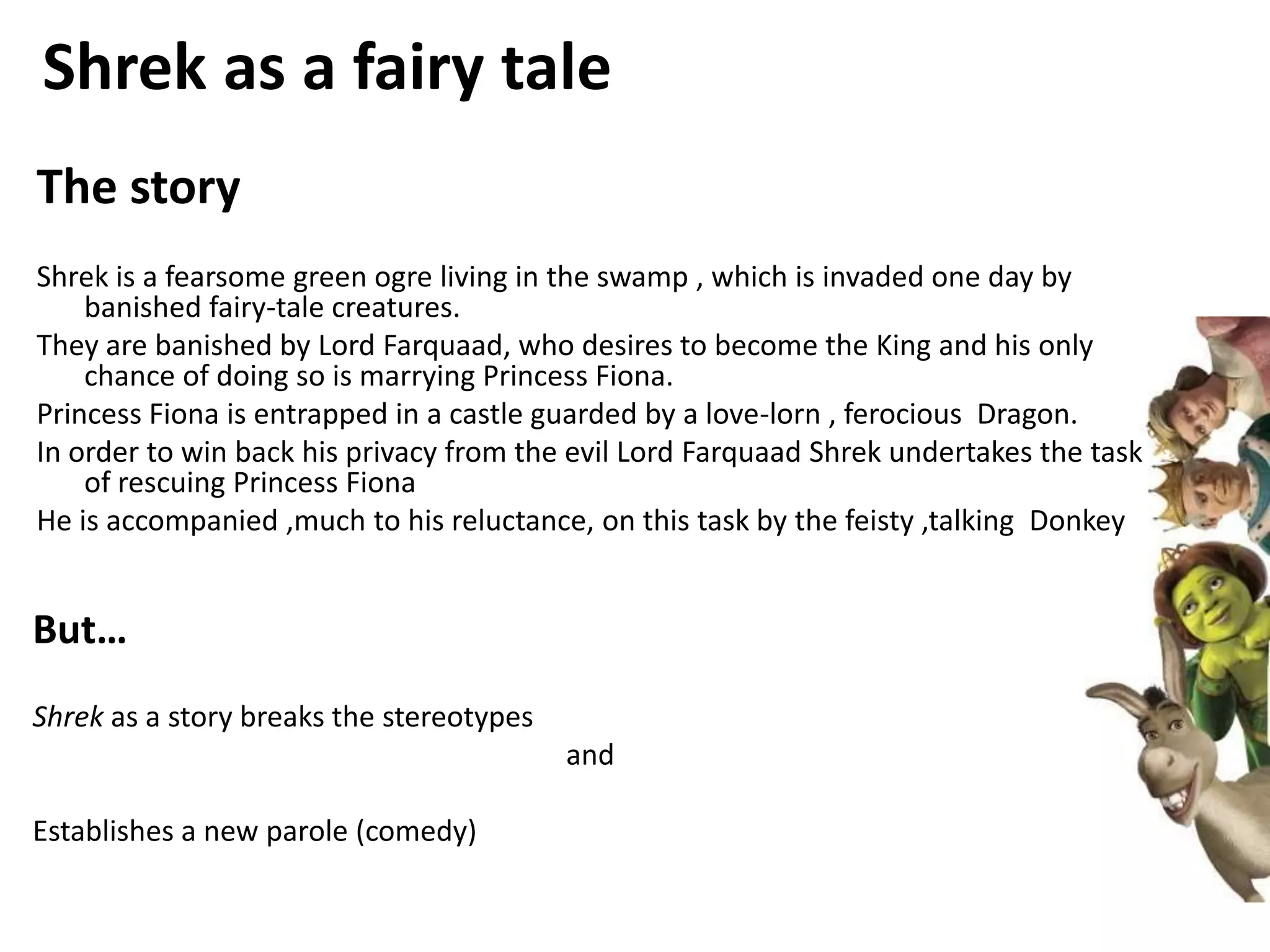 Semiotics Shrek The Movie | PPTX