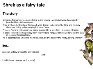 Semiotics Shrek The Movie | PPTX