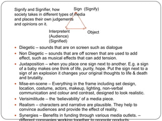 Media Studies Terminology | PPTX