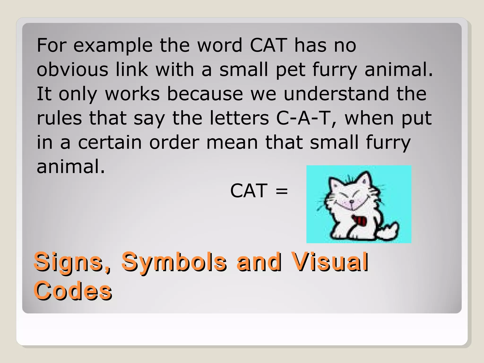 Semiotics theory of visual communication | PPT