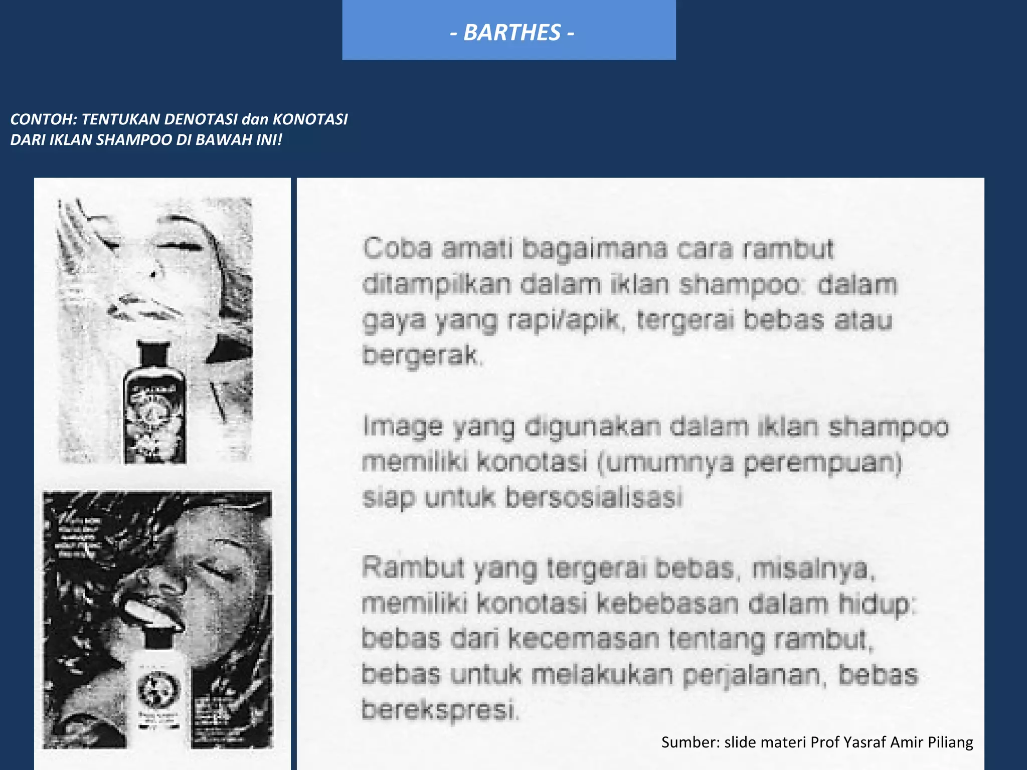 Semiotika: denotasi, konotasi, mitos | PPT