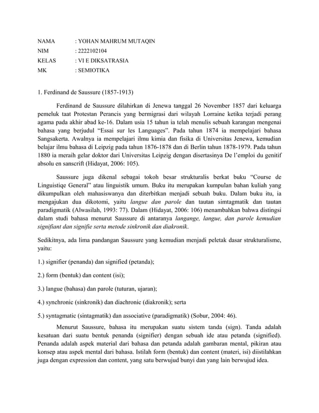 Semiotika yohan | PDF