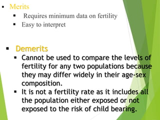 Measurement of Fertility | PPT