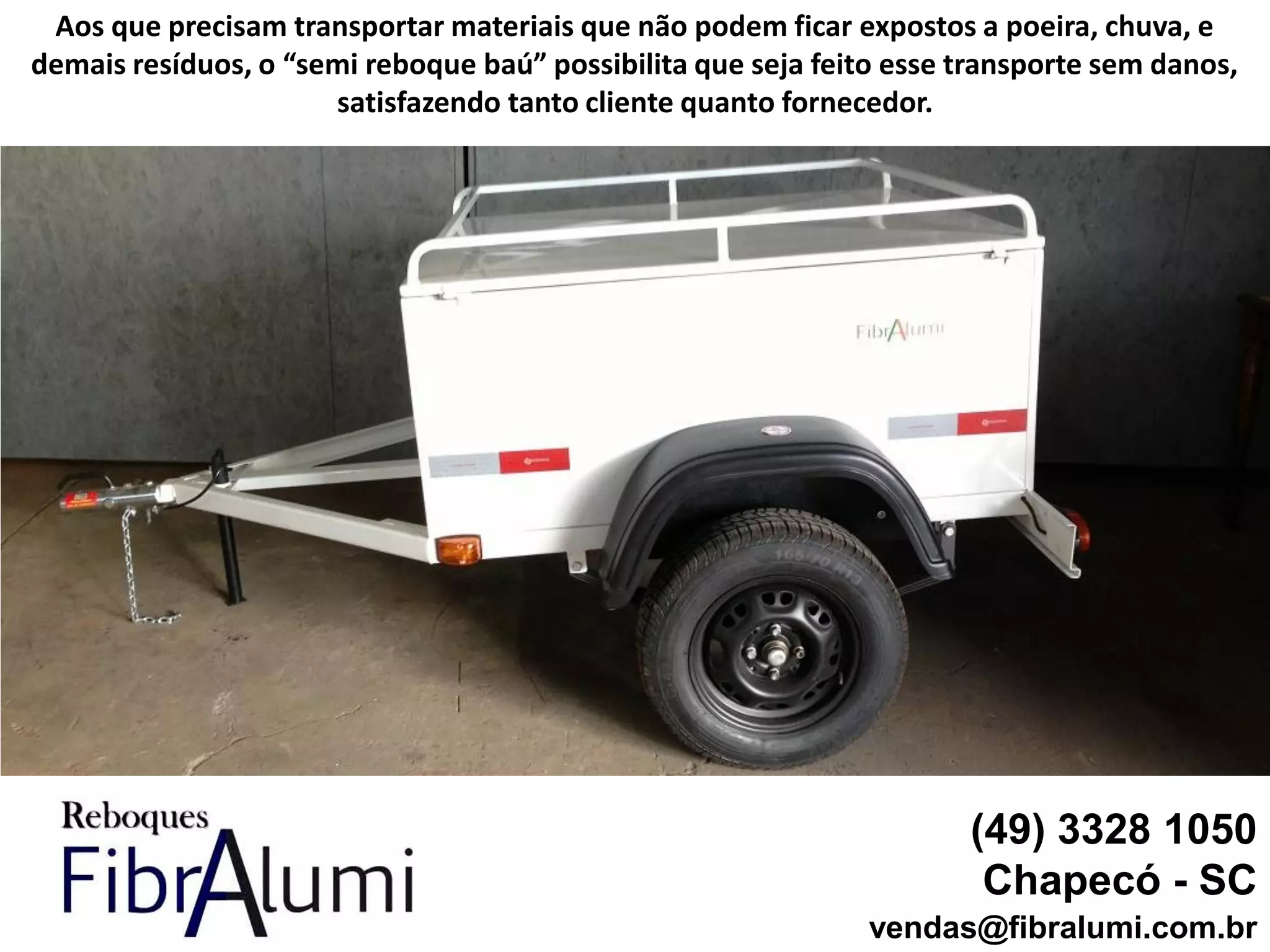 Semi Reboque Baú, Carretinha Reboque Nova | PPT