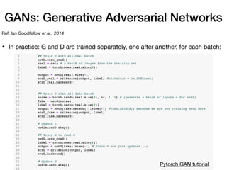 Semi-Supervised Learning with GANs by Olga Petrova, Machine Learning Engineer @Scaleway | PPT