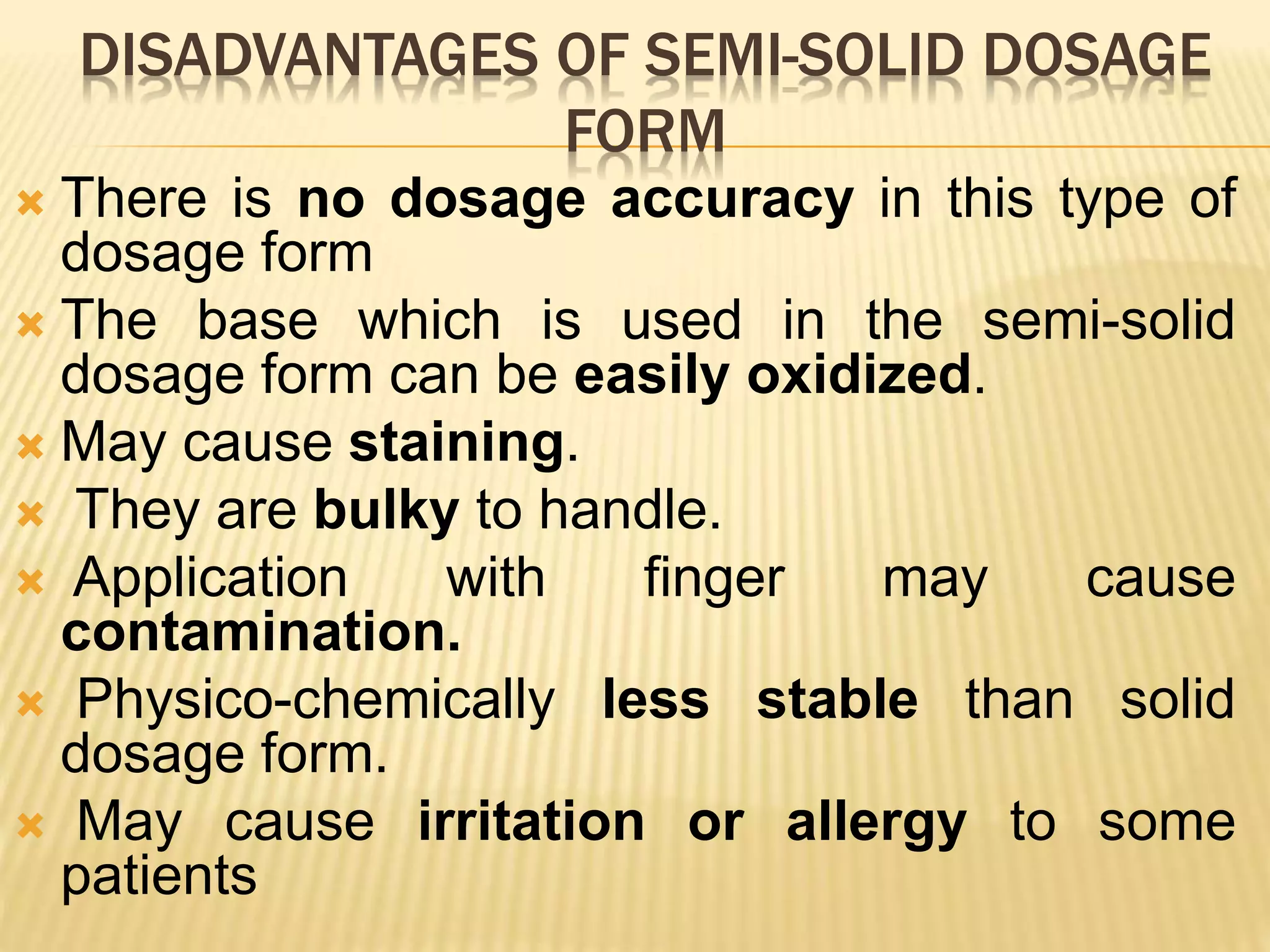 SEMI-SOLID DOSAGE FORM | PPTX