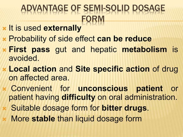SEMI-SOLID DOSAGE FORM | PPTX | Skin Care | Beauty