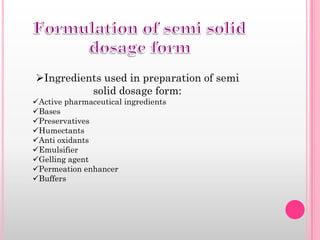 Semisolid dosage form.. | PPTX | Skin Care | Beauty