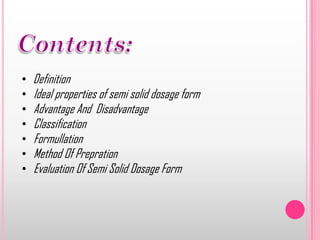 Semisolid dosage form.. | PPTX | Skin Care | Beauty