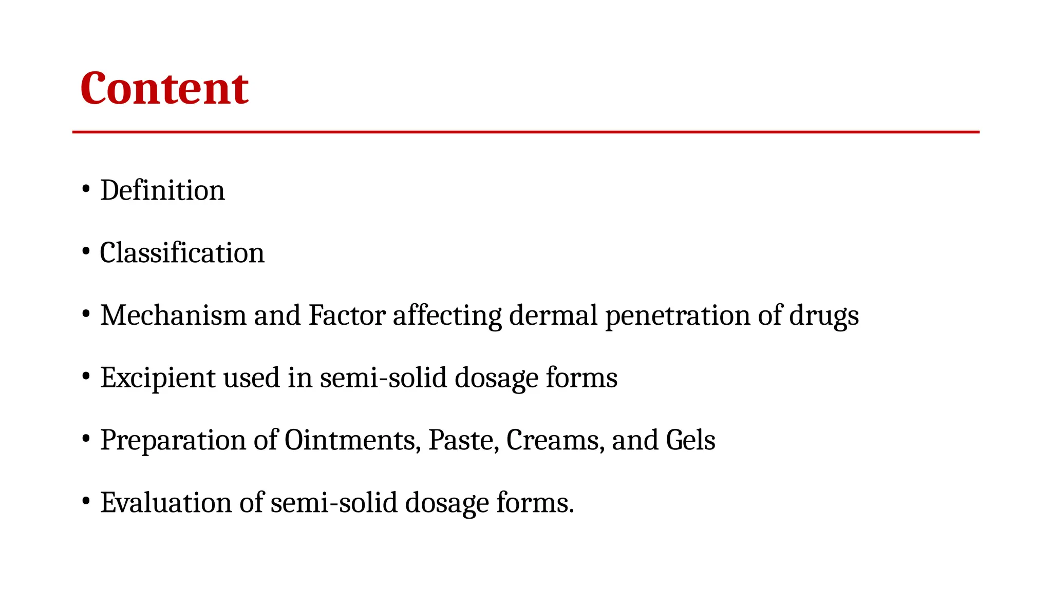Sem-solid dosage form, mechanism, types, preparation of creams, gel ...