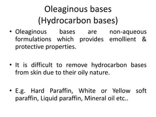 Semisolid dosage -Ointments, Pate,Jellies | PPTX