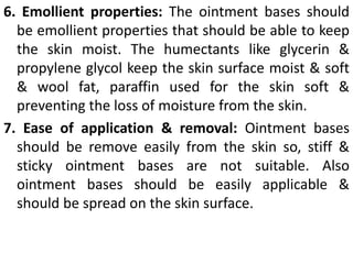 Semisolid dosage -Ointments, Pate,Jellies | PPTX