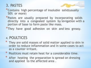 Semi solid dosage forms | PPTX