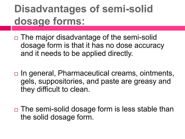 Semisolid dosage forms ppt | PPTX | Skin and Dermatology | Diseases and ...