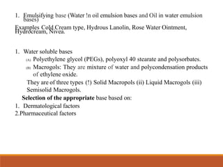 Semisolid dosage form | PPTX