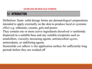 Semisolid dosage form | PPT