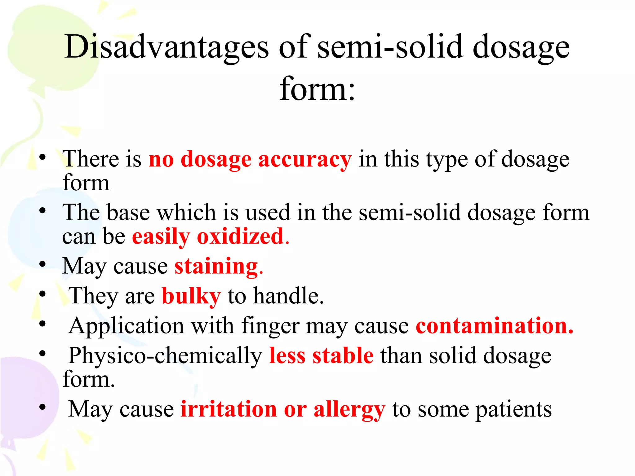 Semi solid dosage form | PPT