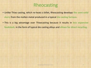 Semi Solid Metal Casting | PDF