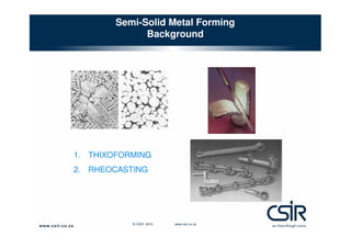 Semi solid metal forming | PDF