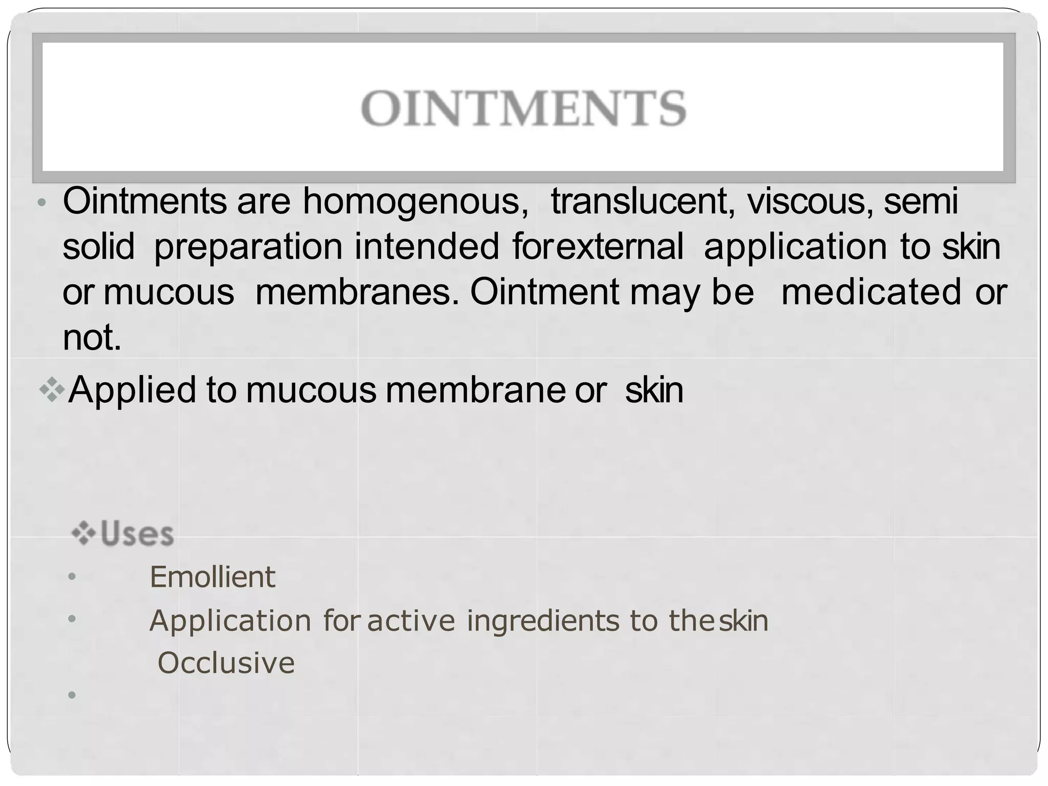 Semi solid ppt | PPTX