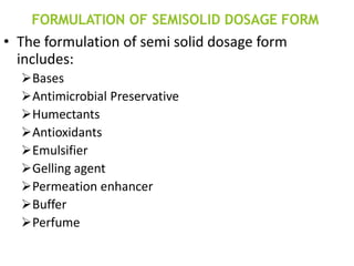 semisolids preparation dermatologicals products | PPTX | Skin Care | Beauty