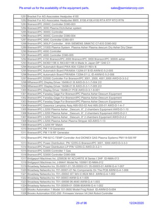 Semi star equipment parts inventory list dec 2020 | PDF