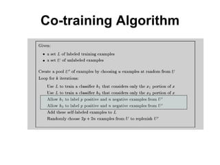 Semi-supervised Learning | PPT