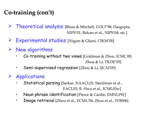 Semi-supervised Learning | PPT