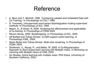 Semi-supervised Learning | PPT