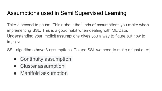 Semi supervised learning machine learning made simple | PPT
