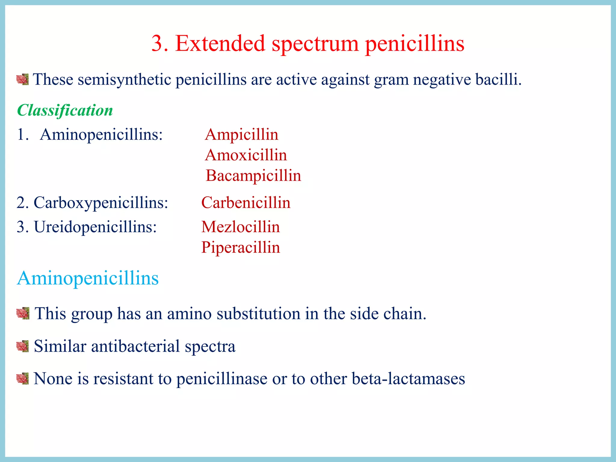Semisynthetic Penicillins | PPTX