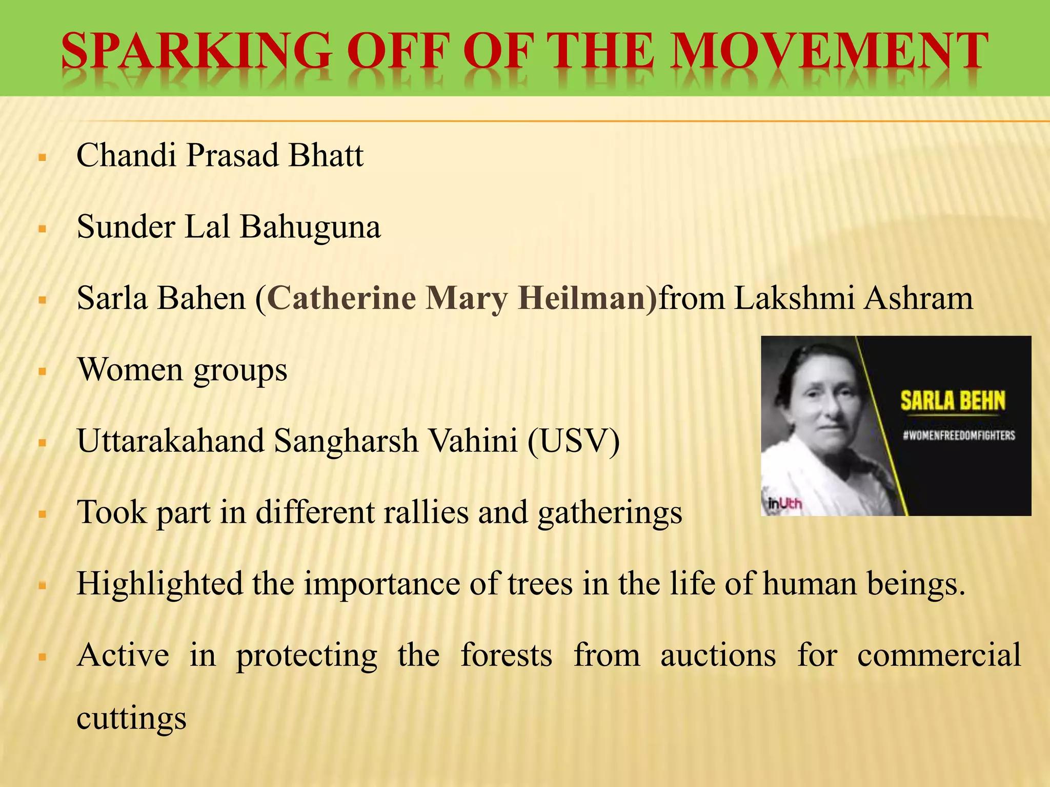 Contribution of Indian environmentalist | PPTX