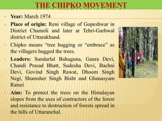 Contribution of Indian environmentalist | PPTX