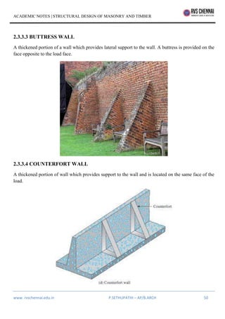 SEM IV 3402 Structural Design of Masonry and Timber , B ARCH, ANNA ...