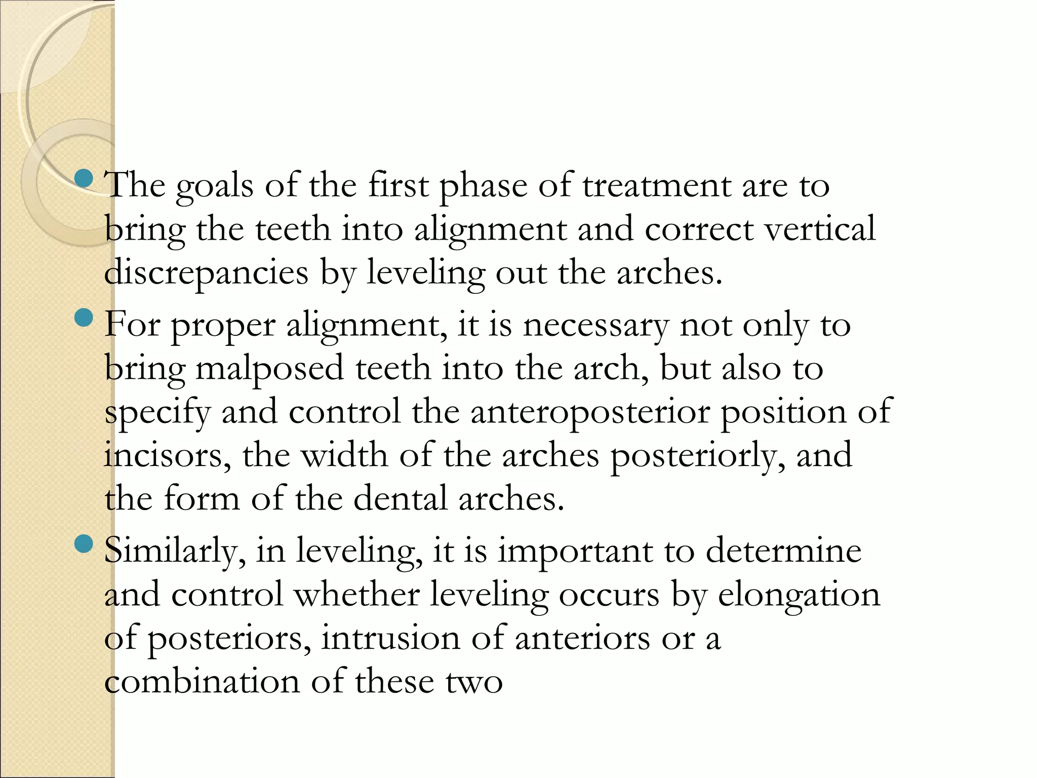 leveling and aligning in orthodontics | PPT