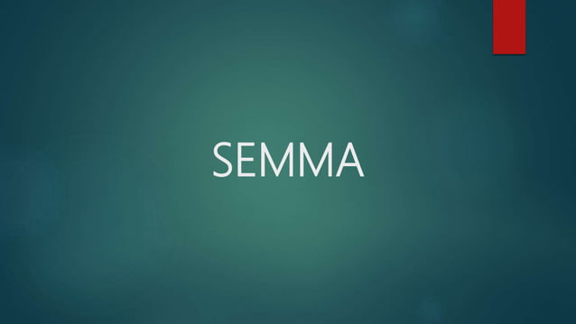 Data Mining Technique - SEMMA | PPTX