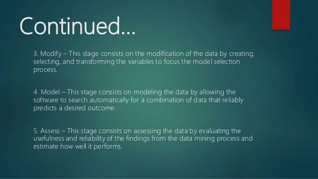 Data Mining Technique - SEMMA
