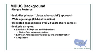SEM on MIDUS Dataset | PPT